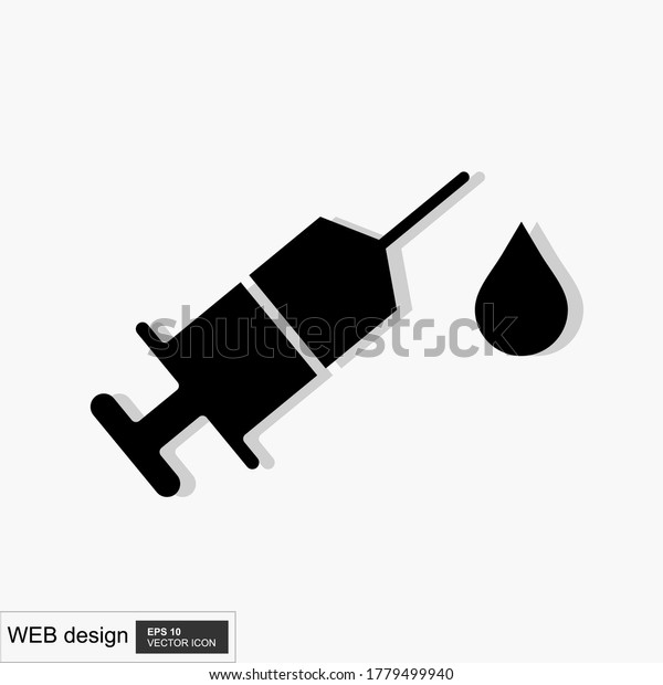 Syringe Drop Vector Illustration Stock Vector (Royalty Free) 1779499940 ...