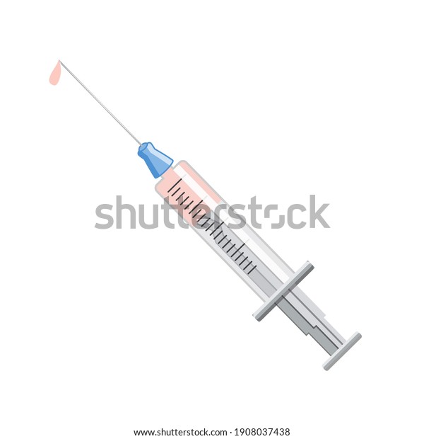 Syringe Icon Cartoon Illustration Syringe Icon Stock Vector (Royalty ...