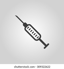 Syringe Icon Injector Hypodermic Preparation Medicine Stock Vector ...