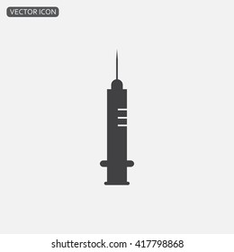 Syringe Iconvector Syringe Sign Stock Vector (Royalty Free) 417798868 ...