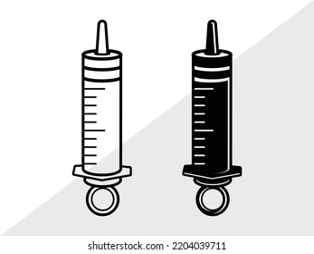 Syringe Svg Printable Vector Illustration Stock Vector (Royalty Free ...
