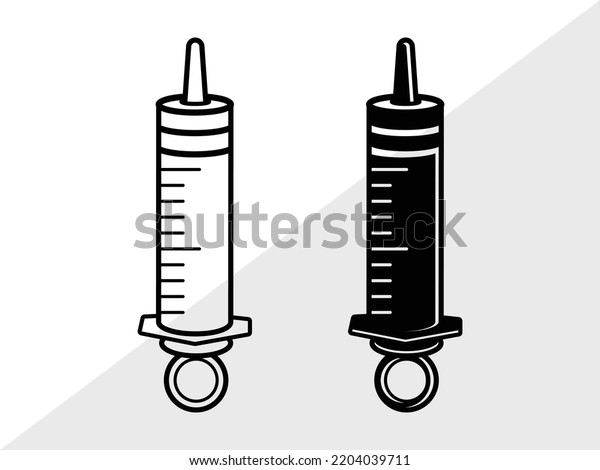 Syringe Svg Printable Vector Illustration Stock Vector (Royalty Free ...