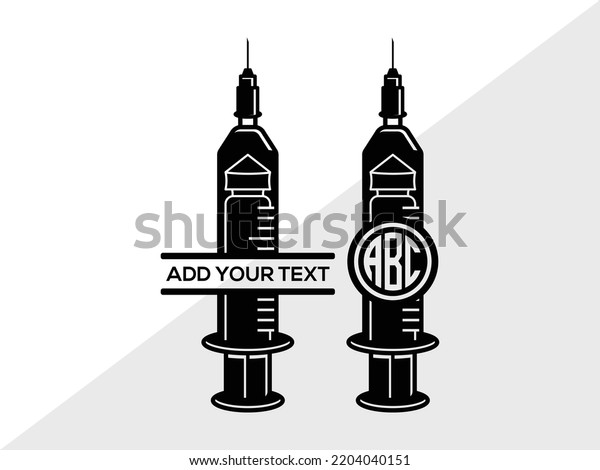 Syringe Svg Printable Vector Illustration Stock Vector (Royalty Free ...