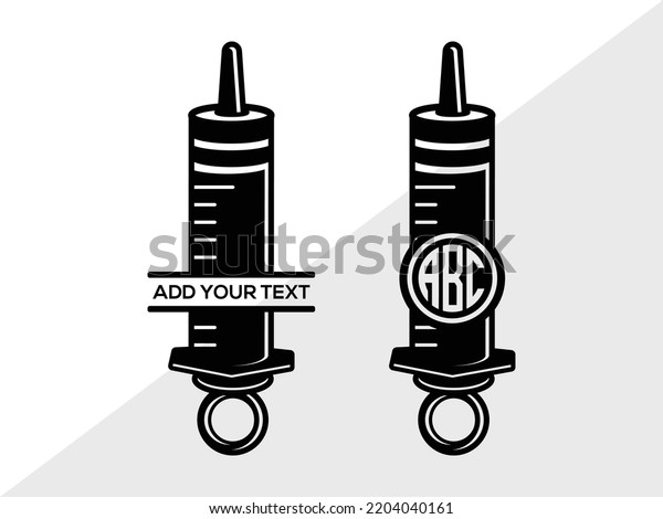Syringe Svg Printable Vector Illustration Stock Vector (Royalty Free ...