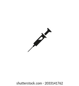 Syringe Vector Icon On White Background Stock Vector (Royalty Free ...
