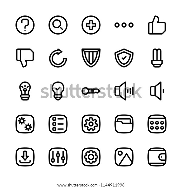 System App Icons Any Purposes Perfect Stock Vector (Royalty Free ...