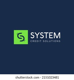 System Credit Solutions Logo Template Stock Vector (Royalty Free ...