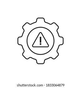 System Error Icon Design Isolated On Stock Vector (Royalty Free) 1833064879