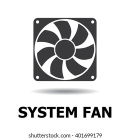 System Fan Icon Vector Illustration Shadow: เวกเตอร์สต็อก (ปลอดค่า ...