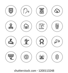 System Icon Set Collection 16 Outline Stock Vector (Royalty Free ...