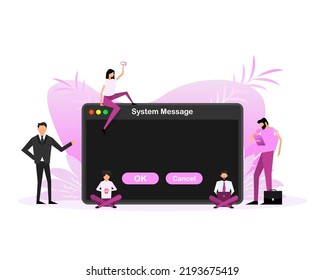 System Message People Great Design Any Stock Vector (Royalty Free ...
