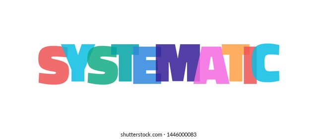 Systematic Word Concept Systematic On White Stock Vector (Royalty Free ...