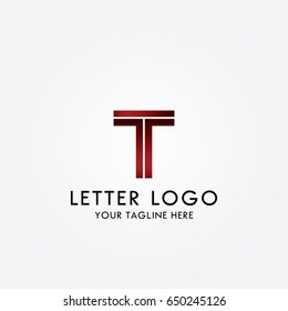 Vektor Stok Letter T New Logo Vector (Tanpa Royalti) 1464661817 ...