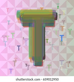 T Alphabet Art Vector Stock Vector (Royalty Free) 659012950 | Shutterstock