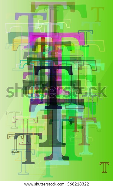 T Alphabet Texture Art Stock Vector (Royalty Free) 568218322