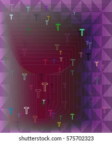 T Alphabet Vector Art Stock Vector (Royalty Free) 575702323 | Shutterstock