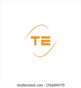 T E Letter Logo Vector Design Stock Vector (Royalty Free) 1763694770 ...