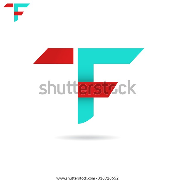 T F Letter Icon T F Stock Vector (Royalty Free) 318928652