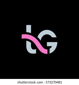 T G Letter Logo Design Vector Stock Vector (Royalty Free) 573270481 ...