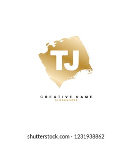 T J Tj Initial Logo Template Stock Vector (Royalty Free) 1231938862 ...