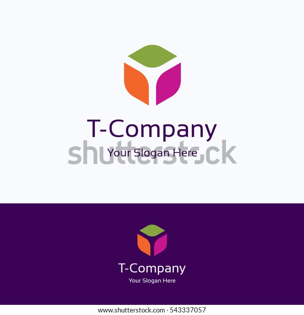 T Letter Alphabet Box Cube 3d Stock Vector (Royalty Free) 543337057