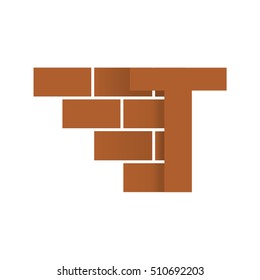 Brick wall letter t Images, Stock Photos & Vectors | Shutterstock