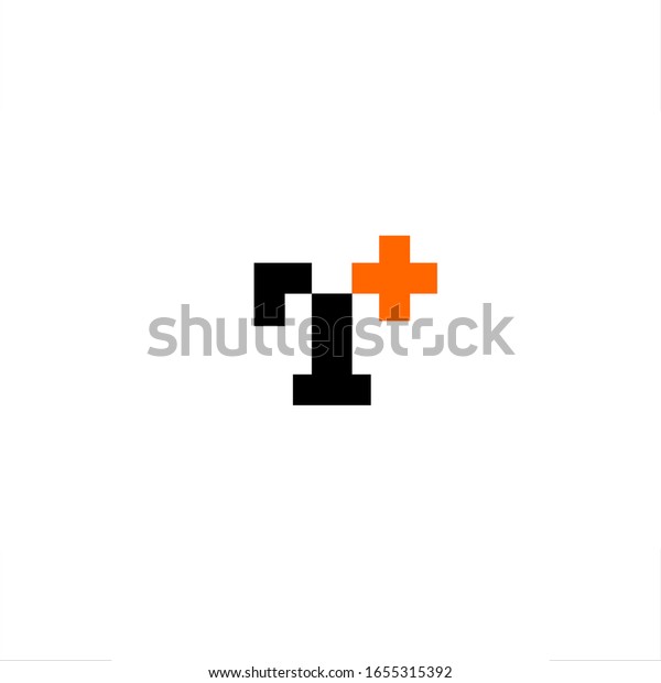 T Letter Logo Design Plus Stock Vector (Royalty Free) 1655315392 ...