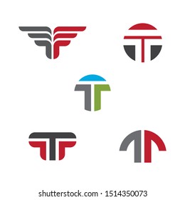 T Letter Vector Icon Design Template Stock Vector (Royalty Free ...