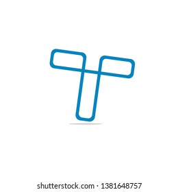 T Logotype T Logo Design Stock Vector (Royalty Free) 1381648757 ...