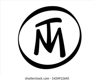 T M Designs Circle Black White Stock Vector (Royalty Free) 1424912645 ...
