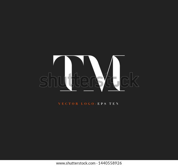 T M Letters Joint Logo Icon: เวกเตอร์สต็อก (ปลอดค่าลิขสิทธิ์ ...