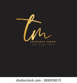 Gold Color Signature Logo Design Template Stock Vector (Royalty Free ...