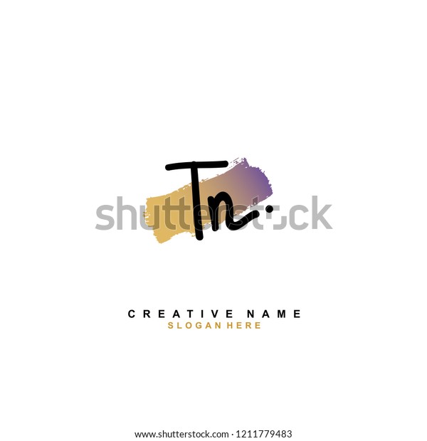 T N Tn Initial Abstract Logo Stock Vector (Royalty Free) 1211779483