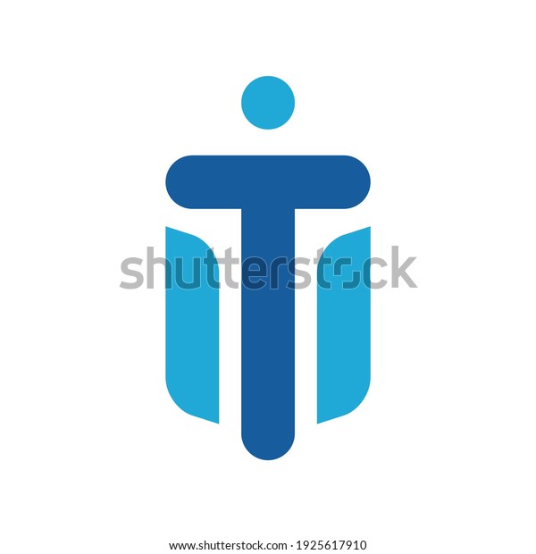 T People Logo Design Eps Stock Vector (Royalty Free) 1925617910 ...