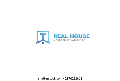 T Real Estate Logo Design Inspiration Stock Vector (Royalty Free ...