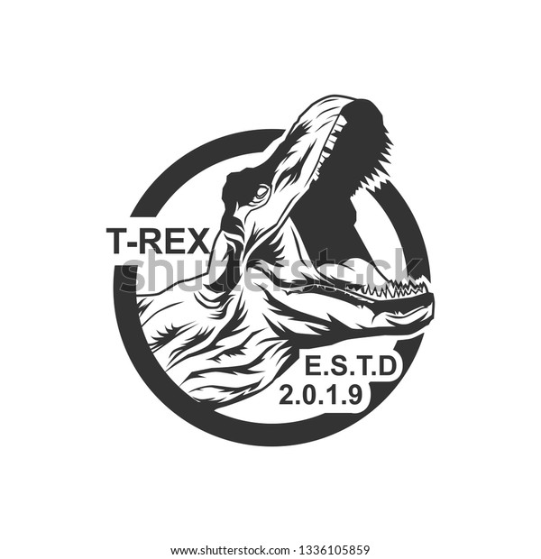 T Rex Logo Stock Vector (Royalty Free) 1336105859 | Shutterstock