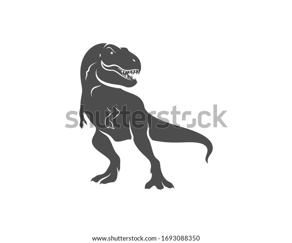 T Rex Logo Design Template Vector Stock-vektor (royaltyfri) 1693088350