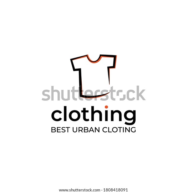 T Shirt Clothes Logo Design Template Stock Vector (Royalty Free ...