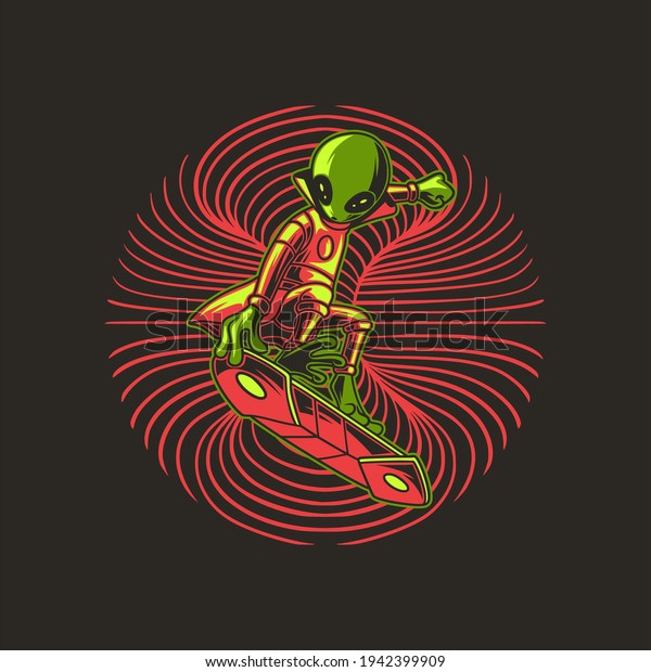 T Shirt Design Alien Hand Holding Stock Vector (Royalty Free ...