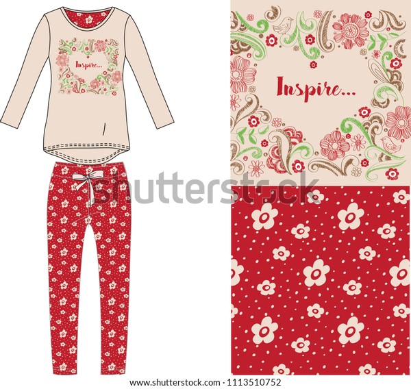T Shirt Flower Clothes Stock Vector (Royalty Free) 1113510752 ...