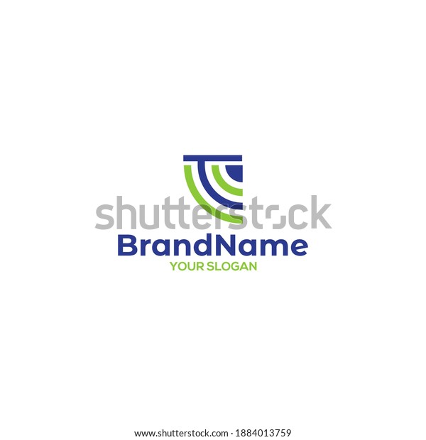 T Signal Logo Design Vector Stock Vector (Royalty Free) 1884013759 ...