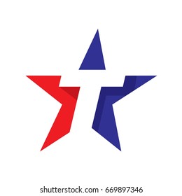 T Star Logo Stock Vector (Royalty Free) 669897346 | Shutterstock