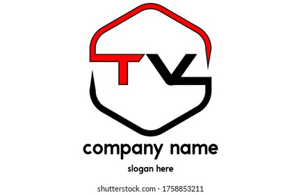 T V Letter Logo Symbol Vector Stock Vector (Royalty Free) 1758853211 ...