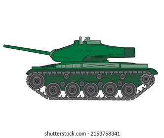 T34 Soviet Medium Tank Profile World Stock Vector (Royalty Free ...