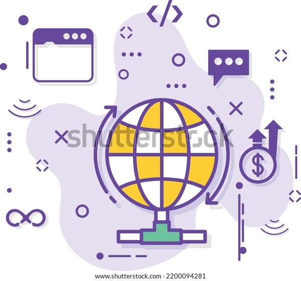 T4 Connection Sign Data Center Backbone Stock Vector (Royalty Free ...