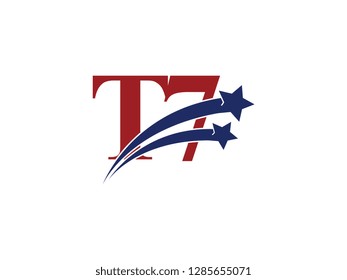 T7 Logo Number Star Stock Vector (Royalty Free) 1285655071 | Shutterstock