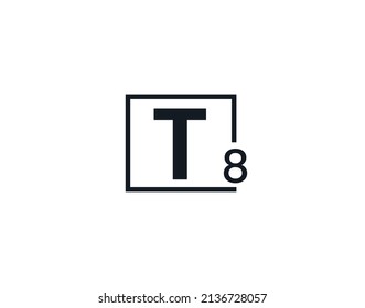 T8 8t Initial Letter Logo Stock Vector (Royalty Free) 2136728057 ...