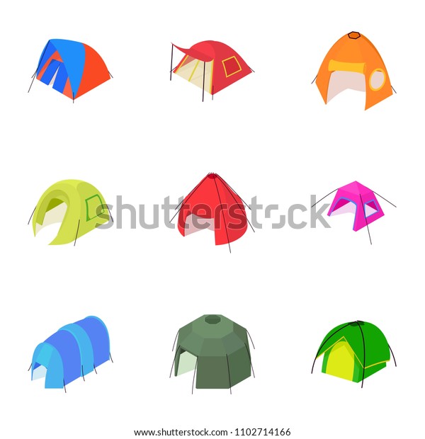 Tabernacle Icons Set Isometric Set 9 Stock Vector (Royalty Free ...
