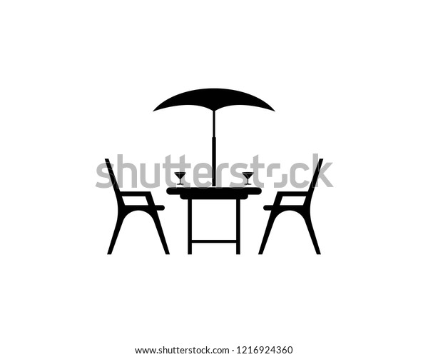 Table Chair Symbol Illustration Stock Vector (Royalty Free) 1216924360