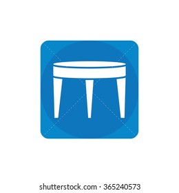 Table Icon On White Background Stock Vector (Royalty Free) 365240573 ...